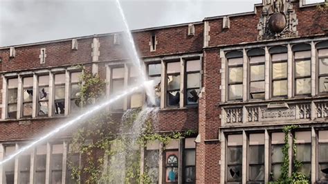 Massive 5 Alarm Fire At Abandoned School Jersey Coast Emergency News