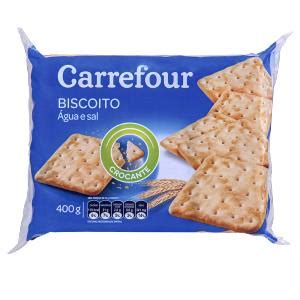 Calorias em 7 biscoitos 30 g Água e Sal e Fatos Nutricionais