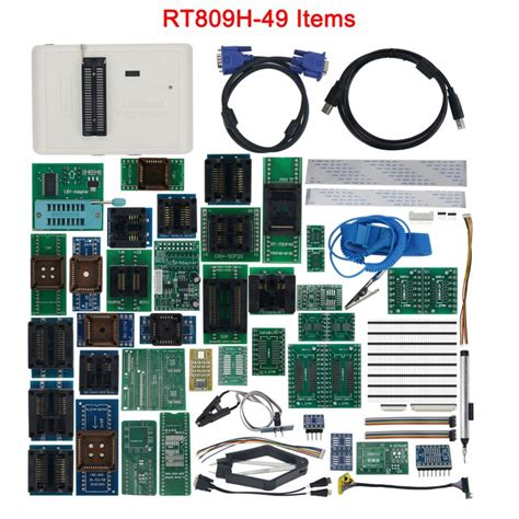 RT809H 49 Items Universal Programmer Upgraded Version Of 809F Perfect For NOR NAND EMMC EC MCU