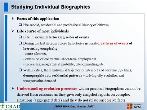 A Spatio Temporal Query Interface For Analysing Individual Biographies