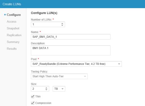 Configuring Unity Storage For An Sap Landscape Dell Ready Bundle For Sap With Unity Storage