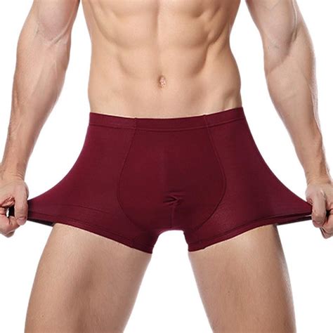 Panegy Boxer Pour Homme Uni Sans Couture Compression Athletic Sport Simple Style Confortable