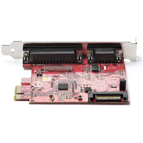 startech pci express combo adapter card with 1x db25 parallel port and