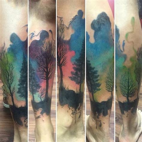 75 Tree Sleeve Tattoo Designs For Men Ink Ideas With Branches