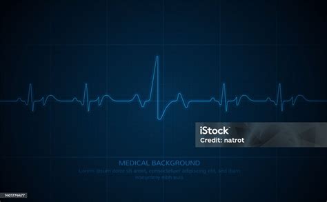 긴급 Ekg 모니터링 푸른 빛나는 네온 심장 맥박 심장 박동 심전도 건강 검진에 대한 스톡 벡터 아트 및 기타 이미지 건강