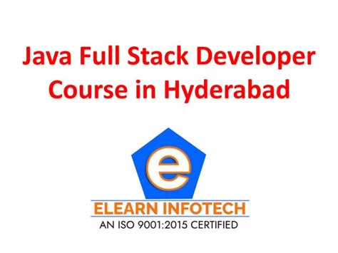 Java Full Stack Developer Course In Hyderabad Ppt
