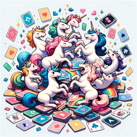 Unstable Unicorns Card Game Playful Artwork Ai Art Generator Easy