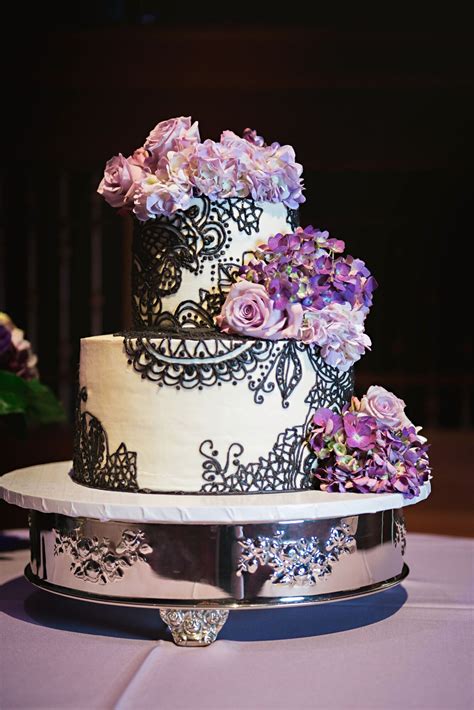 Purple And Black Wedding Cake 60 Photos