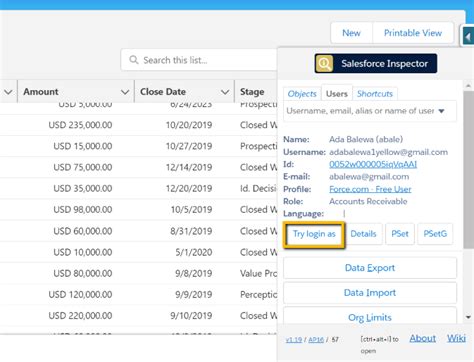 Salesforce Inspector Reloaded Chrome Extension