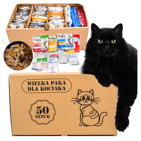 Karma mokra dla kota Saszetka Mix Smaków Wielka Paka Dla Kociaka 50 szt