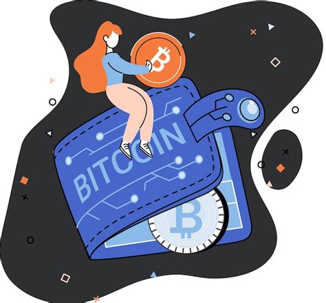 Premium Vector Cryptocurrency Bitcoin Mining Metaphor Blockchain