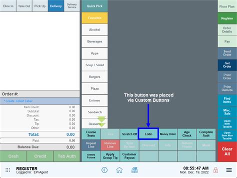 difference between custom buttons and custom variables exatouch