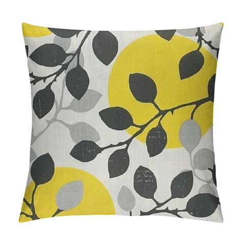Shiartex Lemon Tree Branches Lumber Pillow Cases Fresh Tropical Fruits