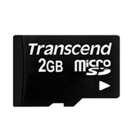 Transcend 2GB Micro SD With Mini Memory Card