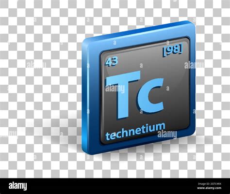 Technetium Chemical Element Chemical Symbol With Atomic Number And