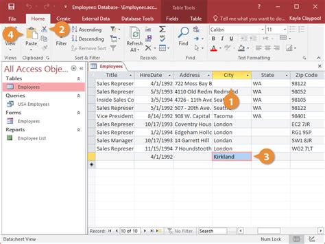 Cut Copy And Paste Data Customguide