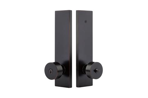 Emtek Modern Rectangular Single Point Lock Door Lever — Lux Door Hardware