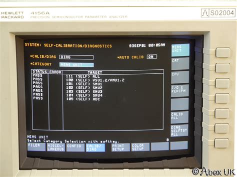 Hp Agilent 4156a Semiconductor Parameter Analyser Curve Tracer