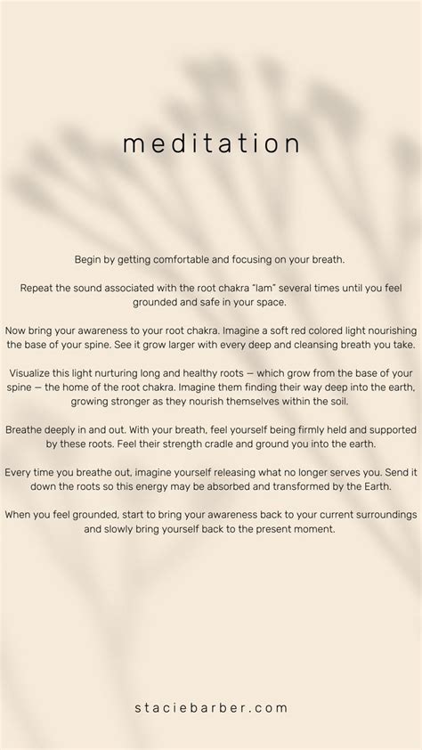 Root Chakra Meditation Yoga Meditation Quotes Yoga Thoughts Root