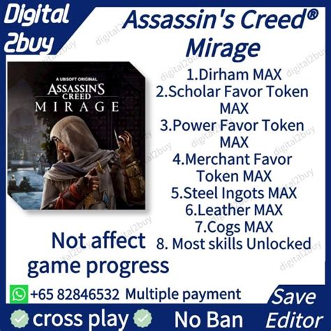assassin s creed mirage save editor ac mirage save modding acm cheats mods digital2buy game