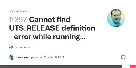cannot find uts release definition error while running configure