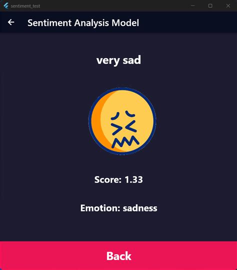 A Windows Desktop Test App Made Using Flutter For Testing The Sentiment