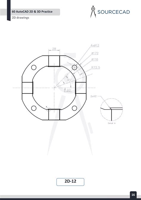 Autocad 2dand3d Practice Drawing Pdf