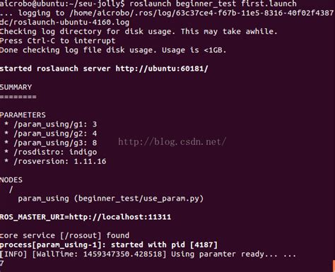 Ros学习（三） 使用参数以及相应的 Launch 文件编写痴澳超的博客 Csdn博客