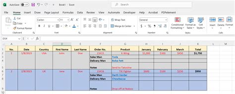 Automatically Add A Set Of 4 Rows With Functions And Colors Rexcel