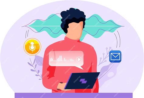 Premium Vector Voice Assistant Software Agent Perform Tasks For User
