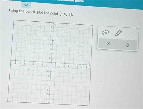 Solved Pdiate Plane Using The Pencil Plot The Point 63 × Math