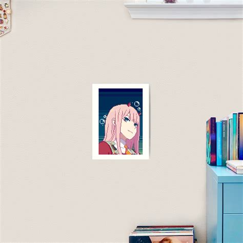 Zero Two Pixel Art Art Print For Sale By Uwntu Redbubble