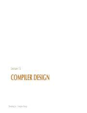 Lec15 Pdf Lecture 15 COMPILER DESIGN Zhendong Su Compiler Design