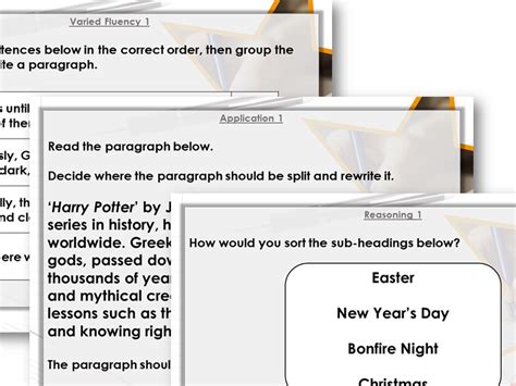 Year 4 Gps Using Paragraphs Lesson Autumn Block 1 By Classroom Secrets Teaching Resources