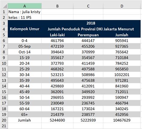 Cara Membuat Piramida Penduduk Dengan Excel Pdf Dehaliyah Riset