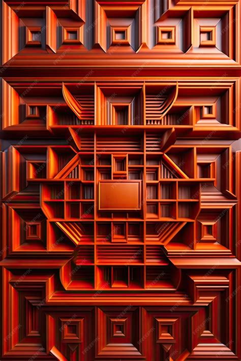 Premium Ai Image 3d Wooden Pattern Panel With Wooden Background Premium Ai Image 3d Wooden Pattern Panel With Wooden Background