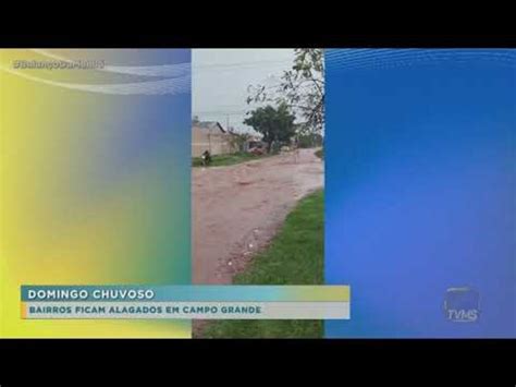 Bairros ficam alagados em Campo Grande Vídeos Diário Digital