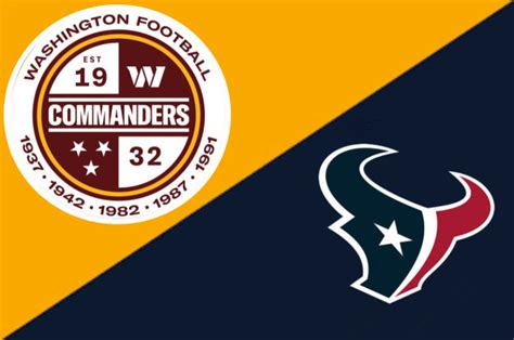 Preview Commanders Vs Texans