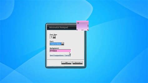 Minimalist Notepad Widget For Windows 7 Youtube