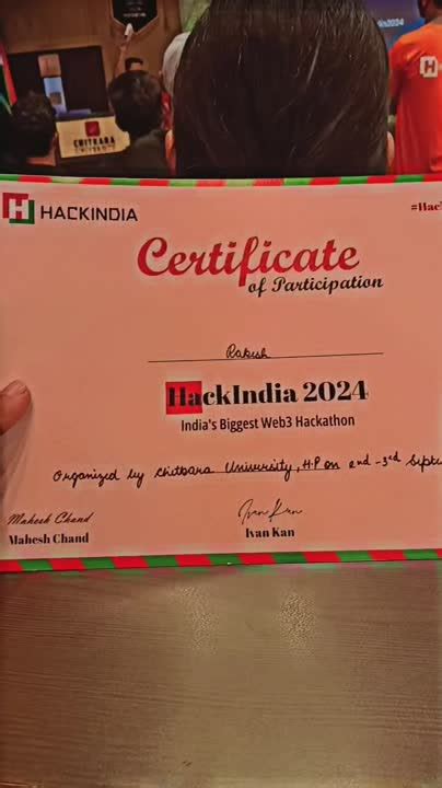 Rakesh Kumar On Linkedin I Participated In Hackindia Which Is