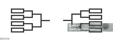 16 팀 토너먼트 브레이크 템플릿 아이콘입니다 게임 다이어그램 기호입니다 빈 벡터에 서명합니다 스포츠 경기 대진표에 대한 스톡 벡터 아트 및 기타 이미지 Istock