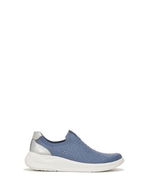 Bzees Twilight Crystal Embellished Knit Sneaker In Blue Lyst