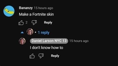 Get Daniel Larson A Fortnite Skin Rdaniellarson