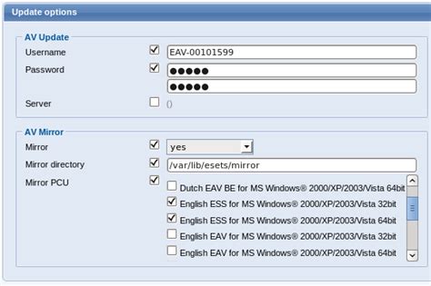 KB751 How Do I Create A Mirror Folder With Update Files For Windows Workstations Using ESET