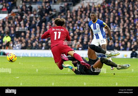 Brighton And Hove Albion Goalkeeper Robert Sanchez Saves From Liverpool