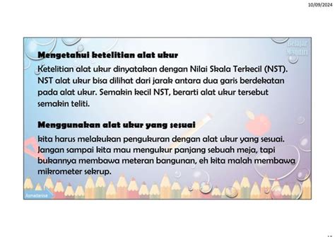 Alat Ukur Dalam Pembelanaran Fisika SMA Kelas X PPT