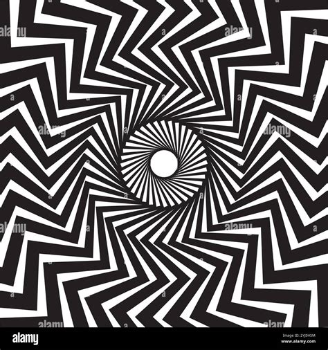Abstract Background Of Curved Zigzag Stripes Coming From The Center Effect Of Distorted Radial