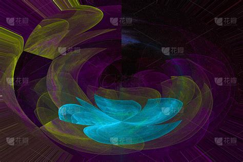 抽象数字分形，幻想设计
