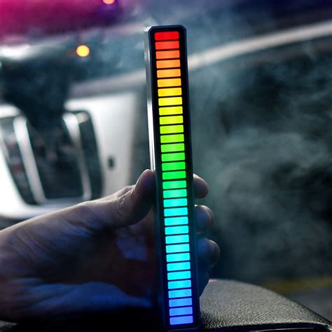 픽업 리듬 라이트 음악 레벨 표시기 바 음성 사운드 제어 오디오 스펙트럼 Rgb 라이트 Led 디스플레이 리듬 펄스 32 비트 Aliexpress