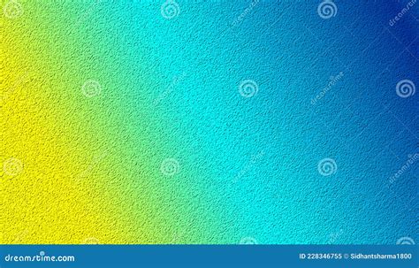 Abstract Yellow Cyan Navy Blue Color Mixture Dry Rustic Roughness